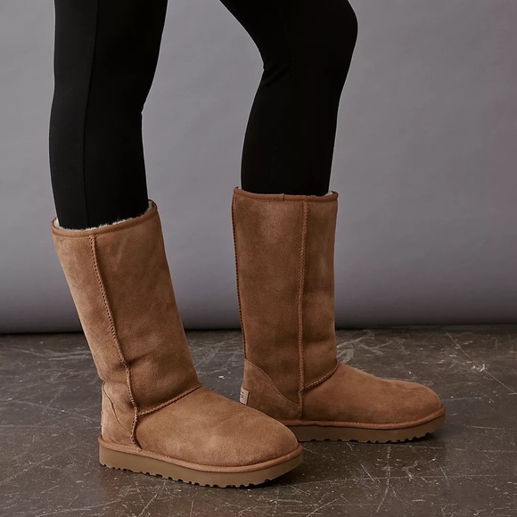 UGG | Shoes | Ugg Womens Classic Tall Ii Boot Chestnut Sheepskin Size 8 ...